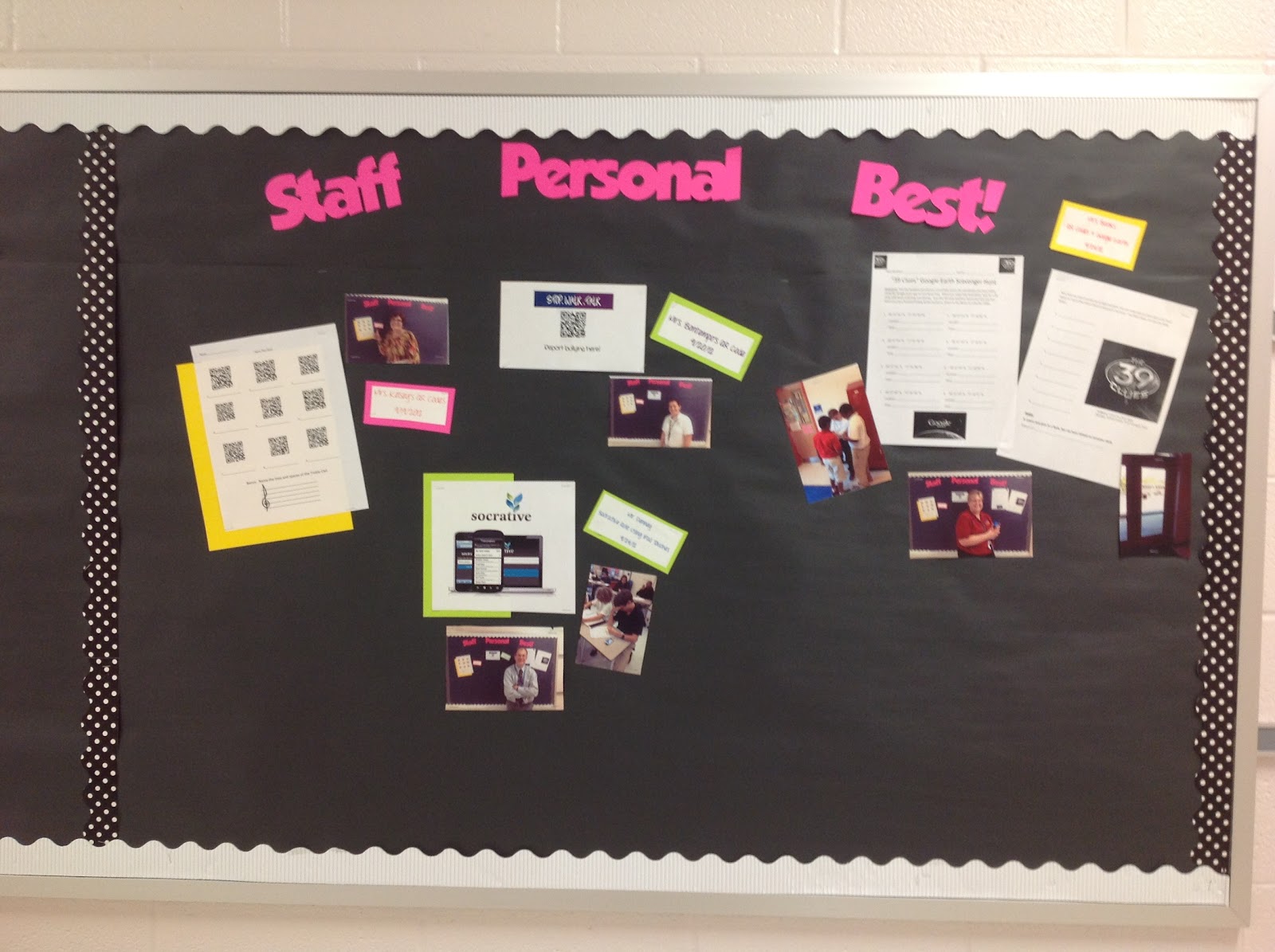 Sent From My iPad: Teacher Technology Personal Best Board