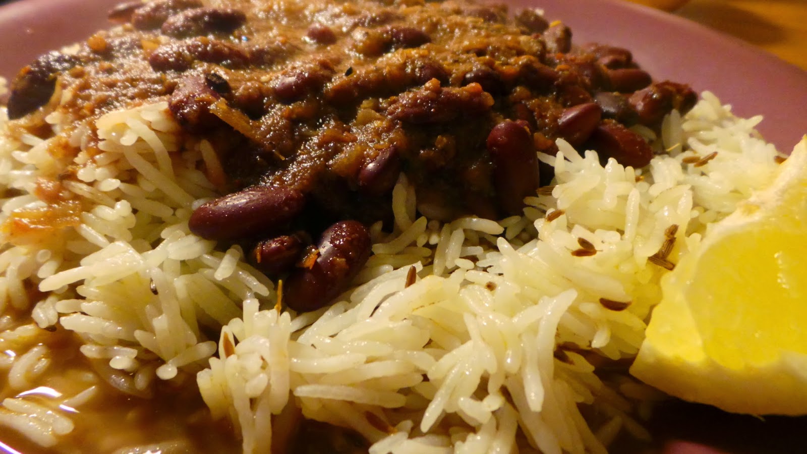 Effervescence: Kashmiri Rajma with Jeera Rice (No onion-garlic recipe)