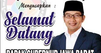Download Contoh Spanduk Selamat Datang Gubernur Format CDR - KARYAKU