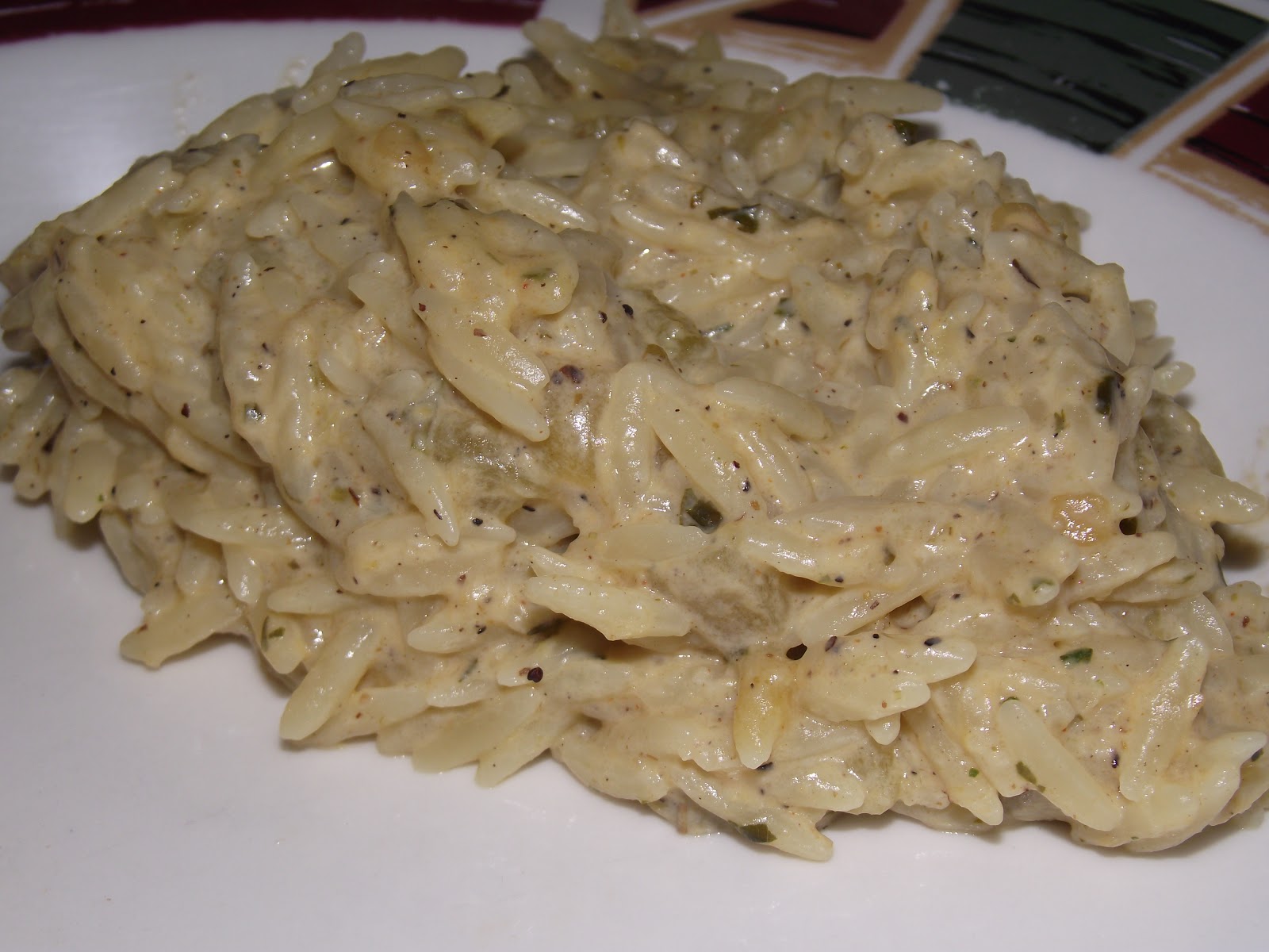 The Unabashed Kitchen Wench: Green Chile Cheese Orzo