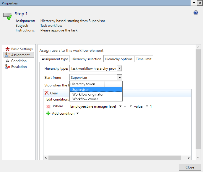 Microsoft Dynamics AX: D365/AX7 – How to add hierarchy token using custom workflow hierarchy ...