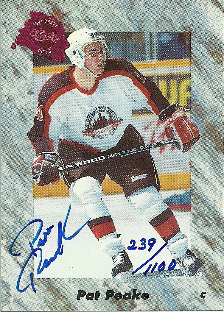 Hell's Valuable Collectibles: Pat Peake Autograph Card