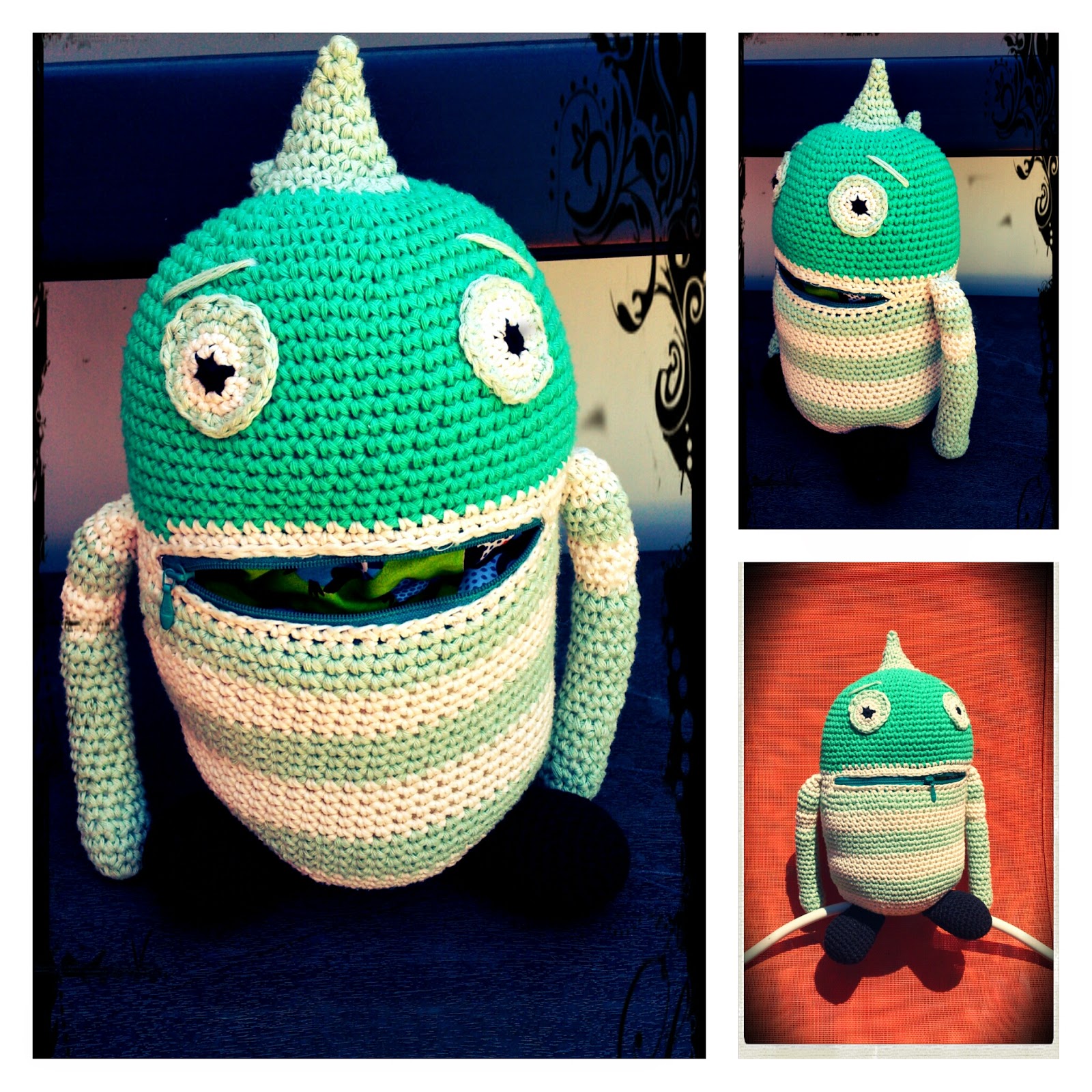 Mi versión del Monstruo come miedos | Terapia Ganchillera