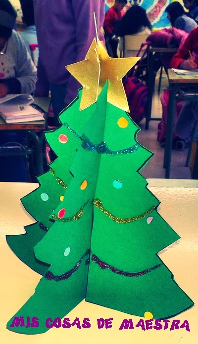 *MIS COSAS DE MAESTRA*: Manualidad: Árbol de navidad