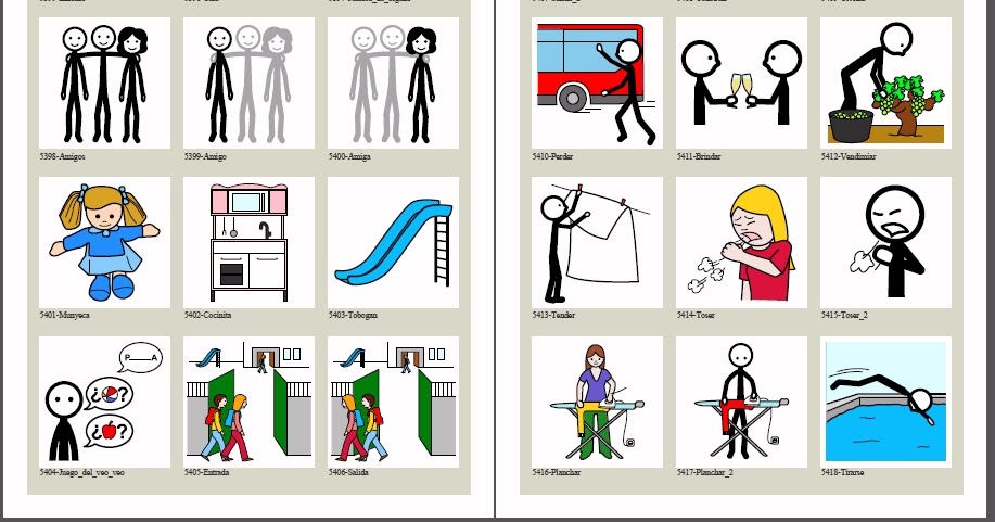 Educalud: Pictogramas en color