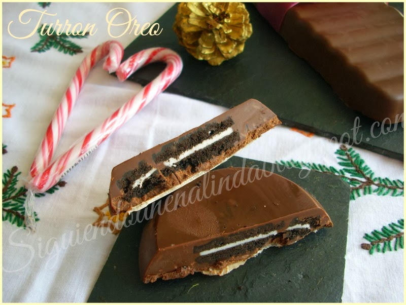 Siguiendo a Nenalinda: Turrón de chocolate Oreo .....