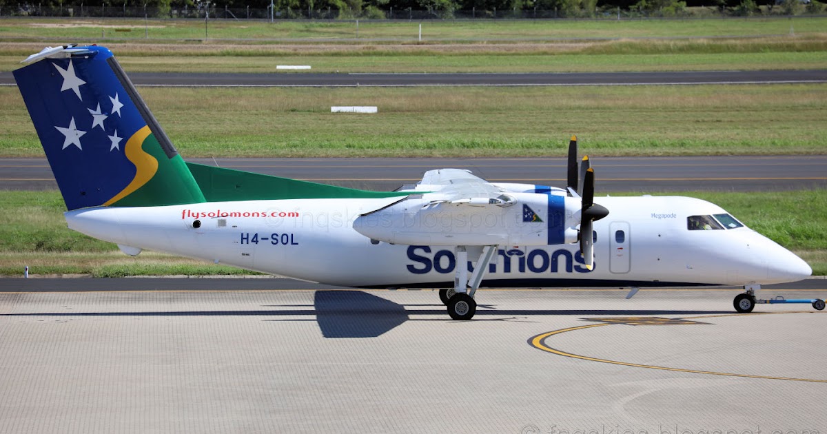 Far North Queensland Skies: Solomon Airlines Dash 8-100 H4-SOL departs