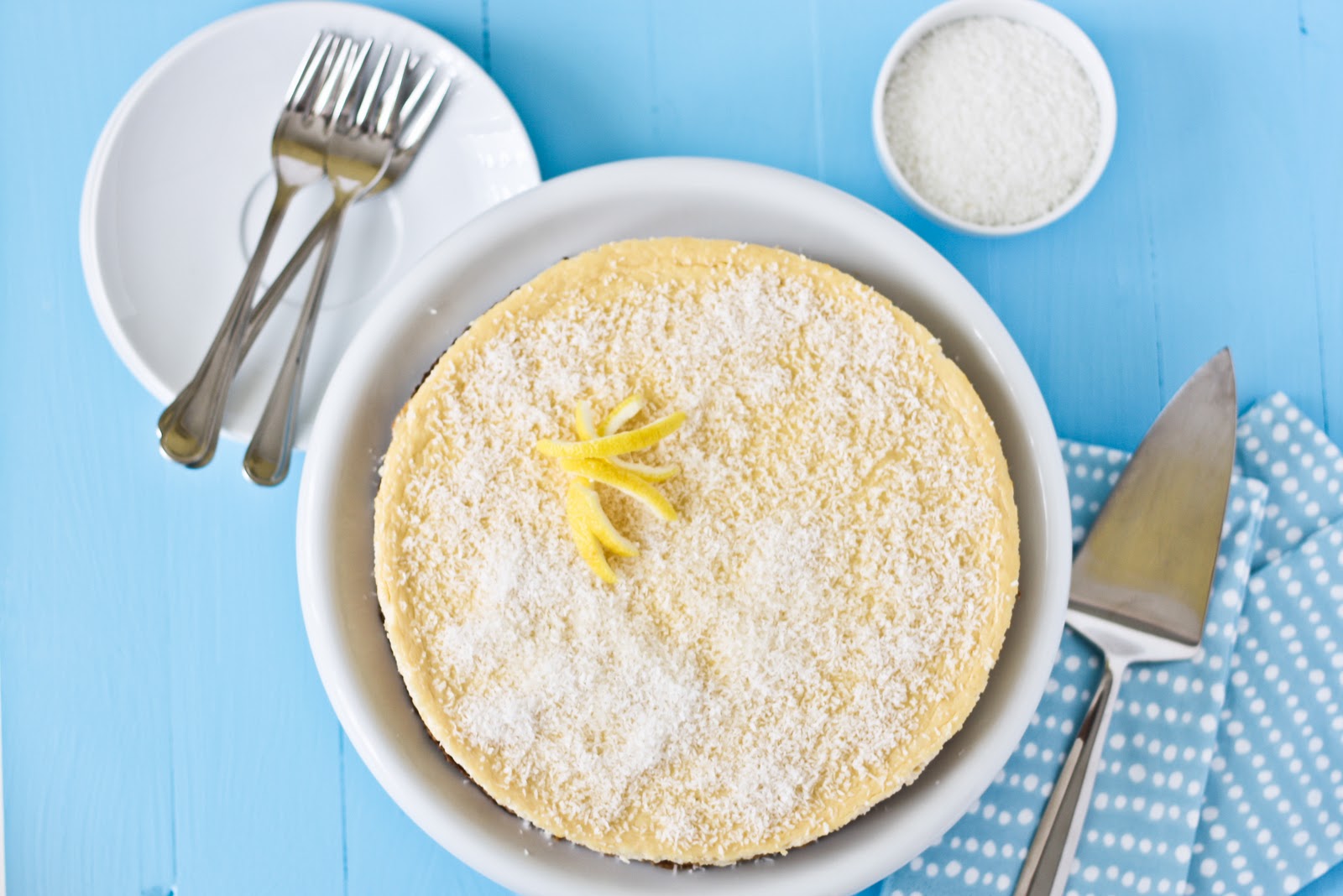 Cheesecake de limón y coco - Tengo un horno y sé cómo usarlo