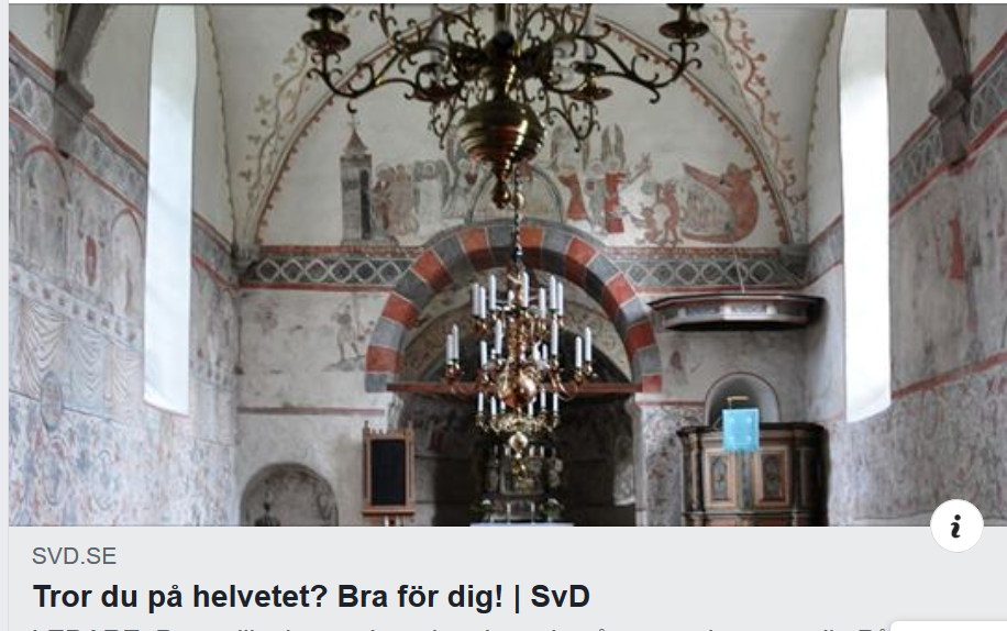 Birger Schlaug: Tillväxtvänligt att tro på helvetet