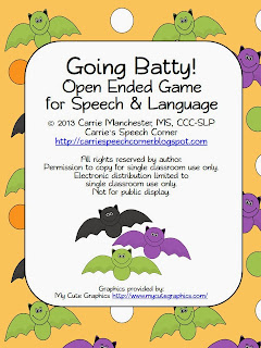 Carrie's Speech Corner: Book of the Week: Bats