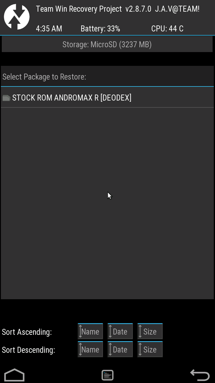 Backup Dan Restore Rom menggunakan TWRP | Android