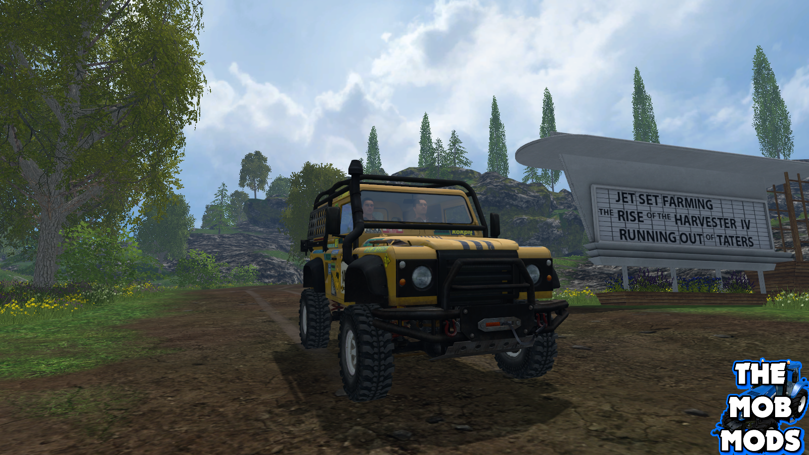 The Mob Mods: FS15 - Landrover Defender Dakar Car (2.0) [Mod Carona]