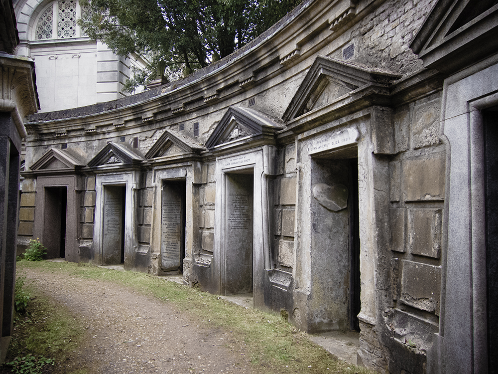 Paris Cemeteries: Highate Cemetery in London - the west side