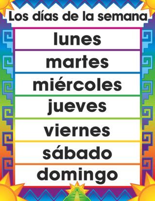 Piruleta colorines: Carteles para los dias de la semana