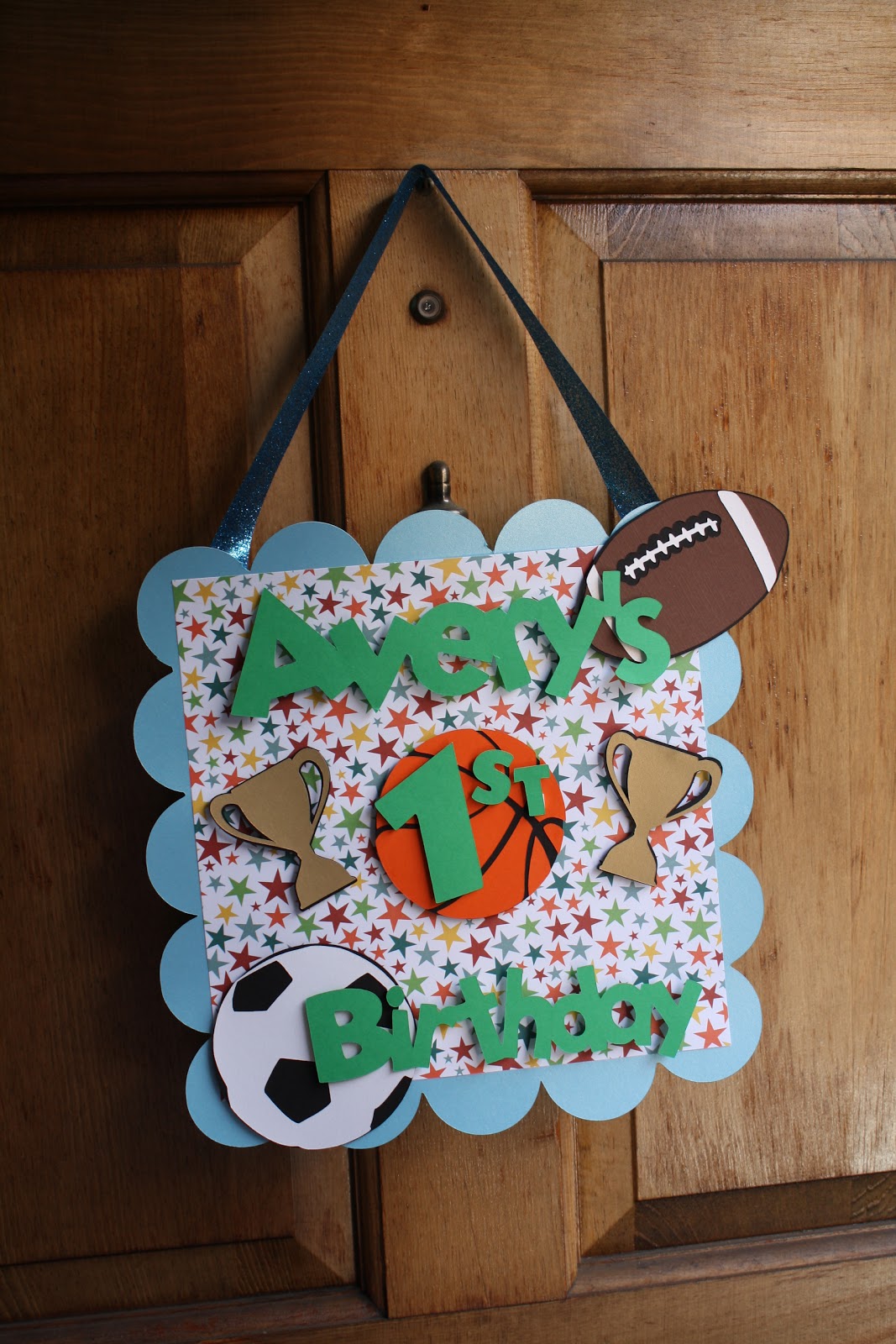 R + R Creations: sports welcome sign