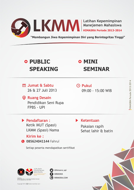 ETSA HIMASRA: LKMM Latihan Kepemimpinan Menejemen Mahasiswa