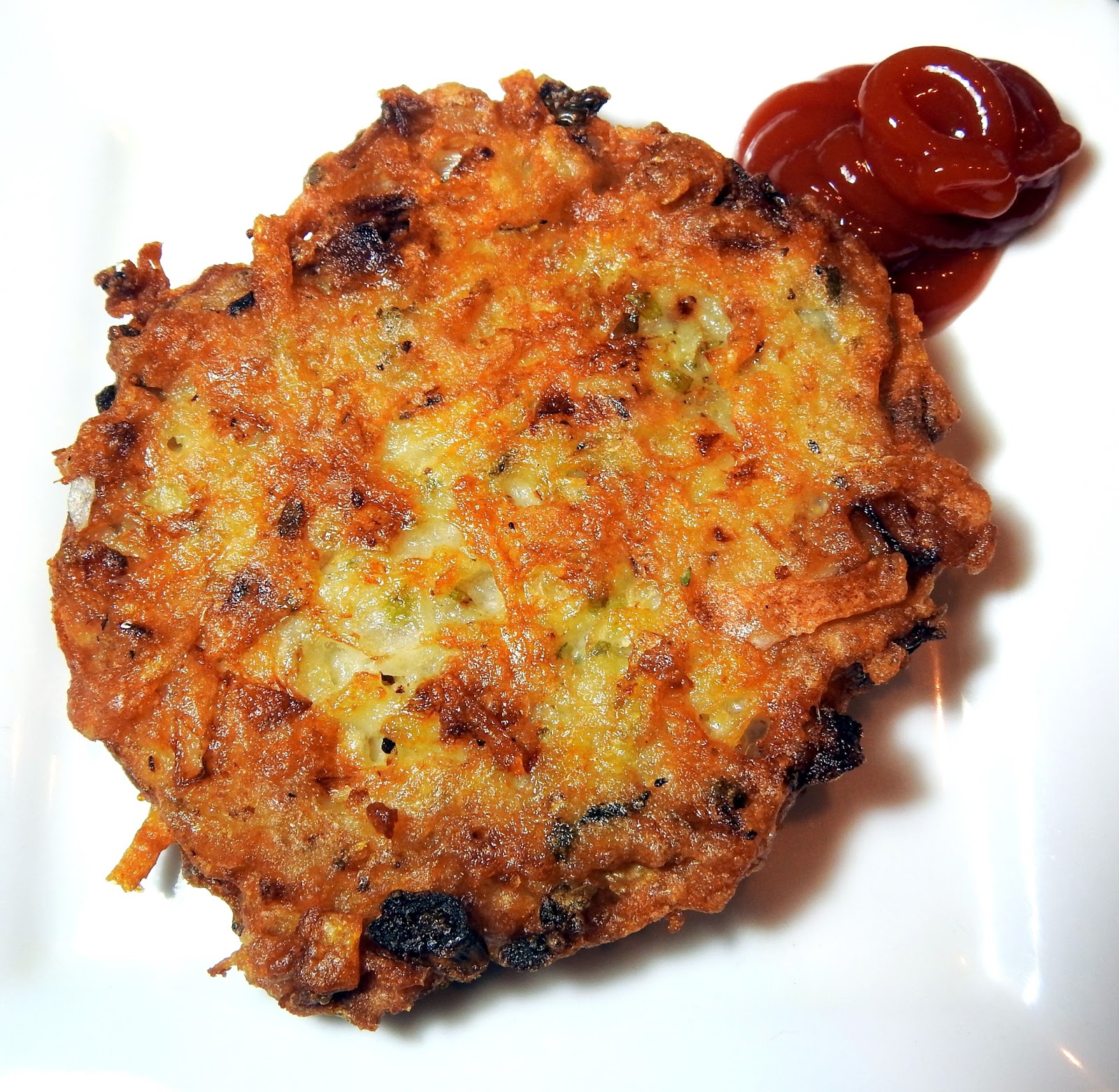 Kitchens Are Monkey Business: Rosie Makes Potato Hash Brown Cakes.