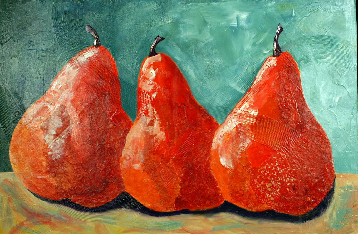 Joyful Art: New Pear Paintings