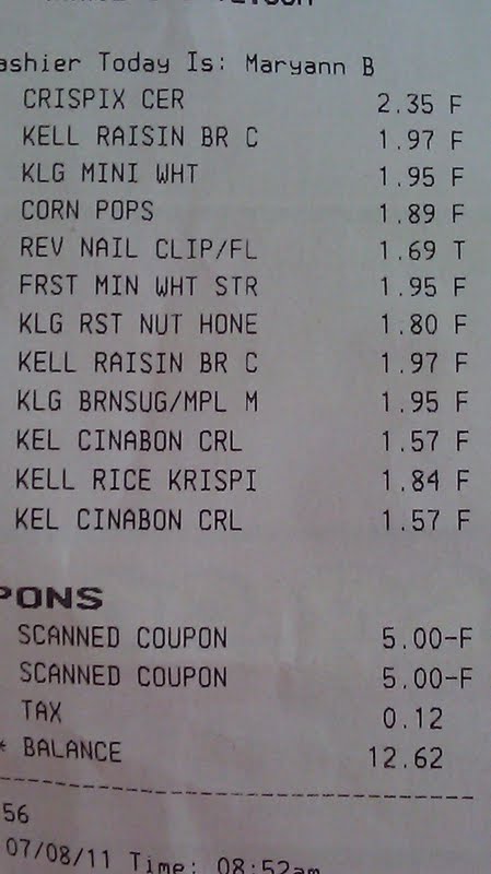 Ah...Deals...Beckee's Deals: Cereal shopping this morning...