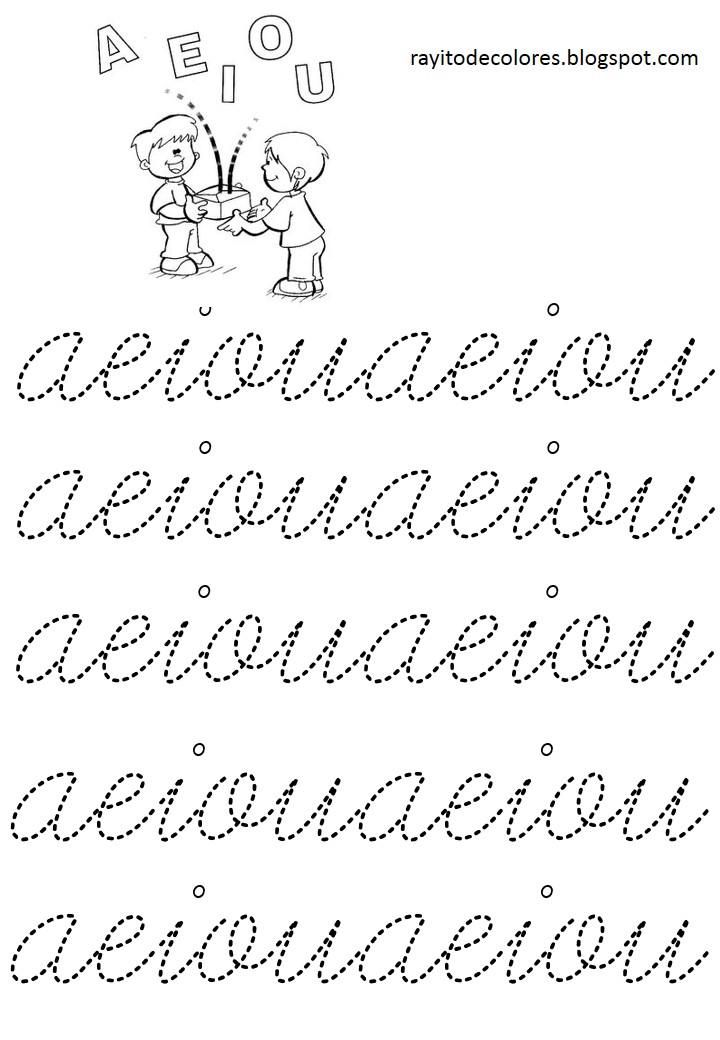 Rayito de Colores: Vocales Fichas