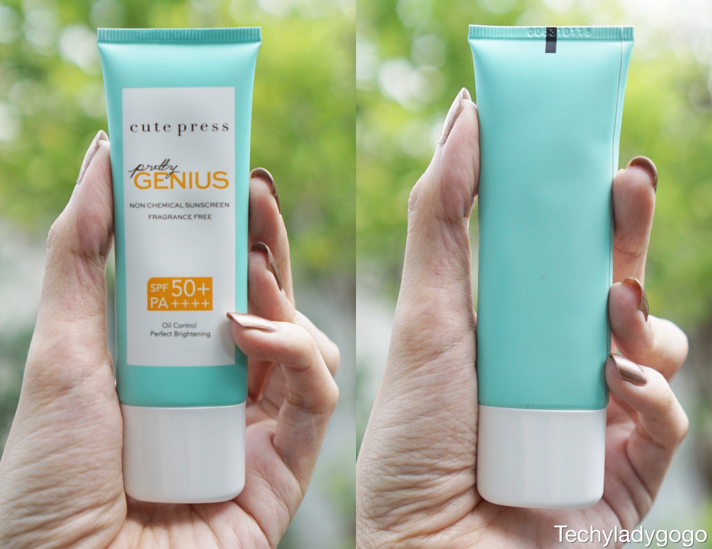 Cute Press Pretty Genius Sunscreen SPF50+ PA++++ รีวิวกันแดดเจ้านาย กัน ...