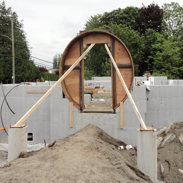 Window bucks being installed - Precision Board