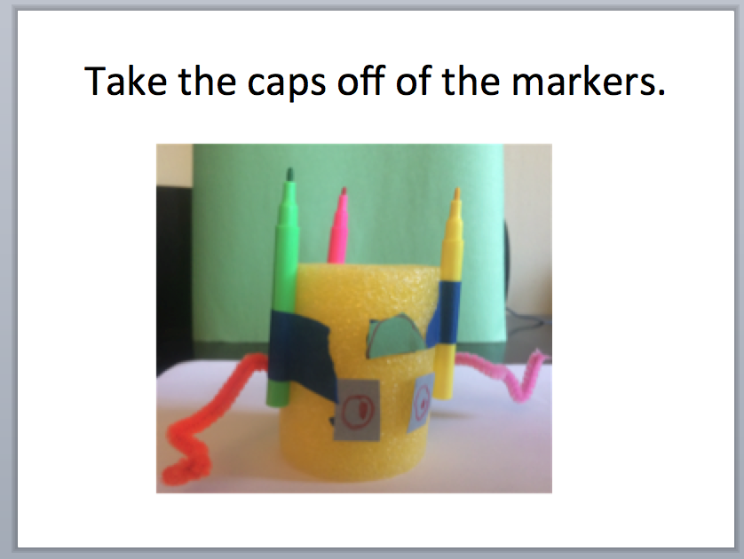 Uncommon Sense: Pool Noodle Art Robot (and free printable book)