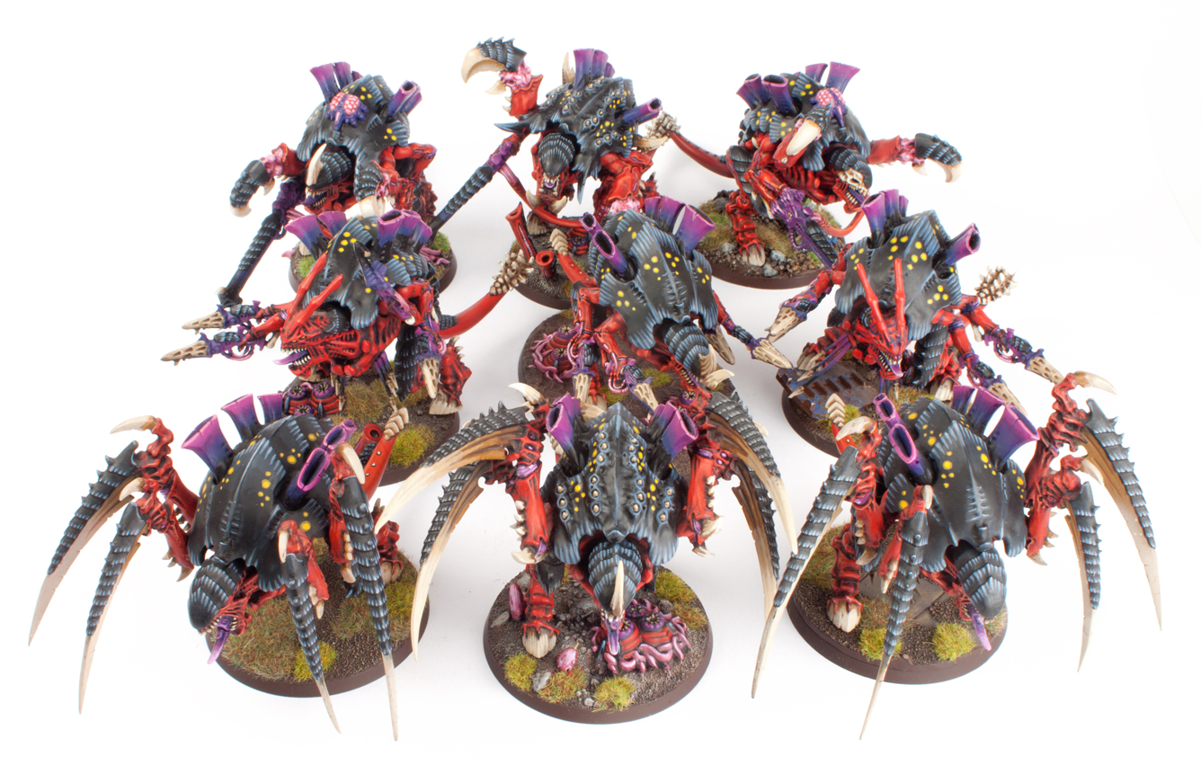 Showcase: Three Tyranid Carnifex Broods - Tale of Painters