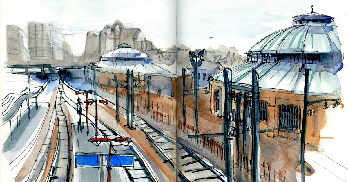 Gekritzels: Rainy afternoon at the Rotondes