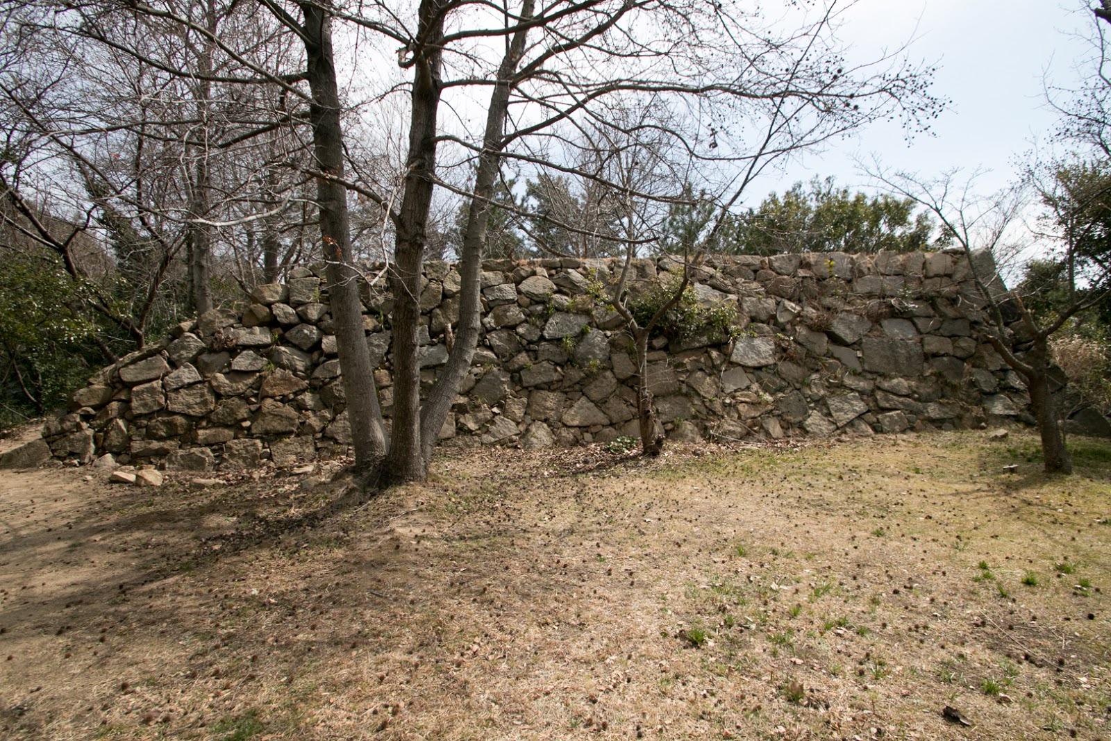 Shimotsui Castle -Castle looking down straight and bridge- | Japan ...