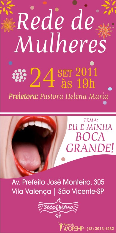 Blog Vida Nova: REDE DE MULHERES - 24/09/11 Blog Vida Nova: REDE DE MULHERES - 24/09/11