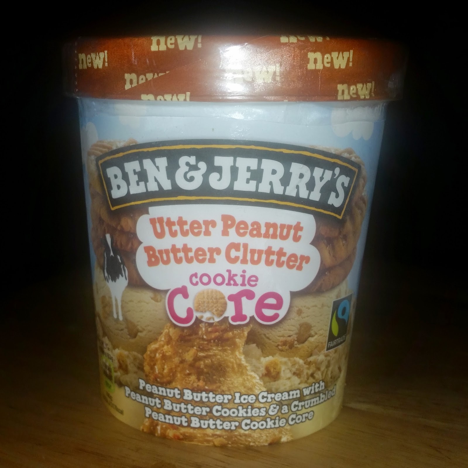 One Treat At A Time: Ben & Jerry's Utter Peanut Butter Clutter cookie core