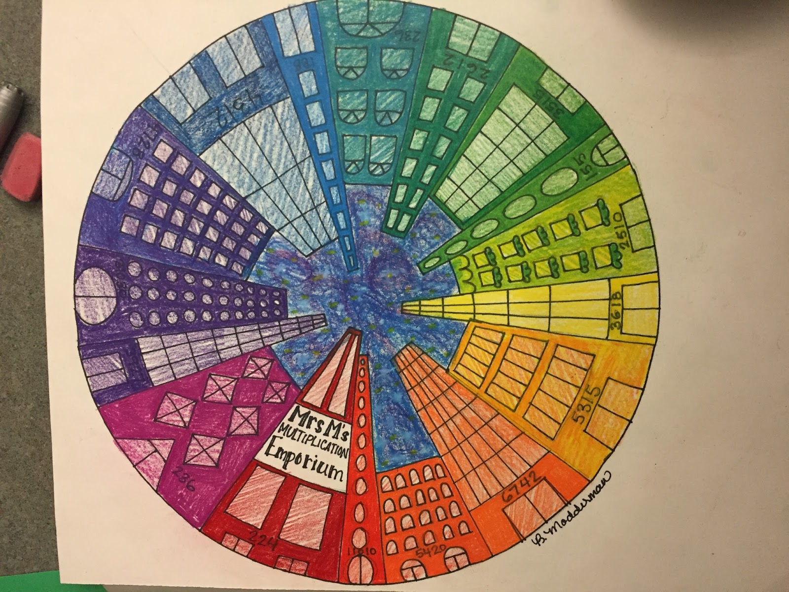 Pencils 'n Paintbrushes: Perspective Color Wheel Arrays