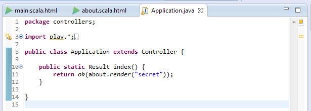 Java workbench: Create Play Framework 2.0 web application in eclipse
