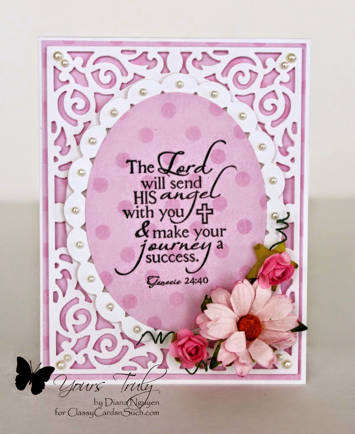 Classy Cards 'n Such: CCNS Challenge #67 Pink and Polka Dots