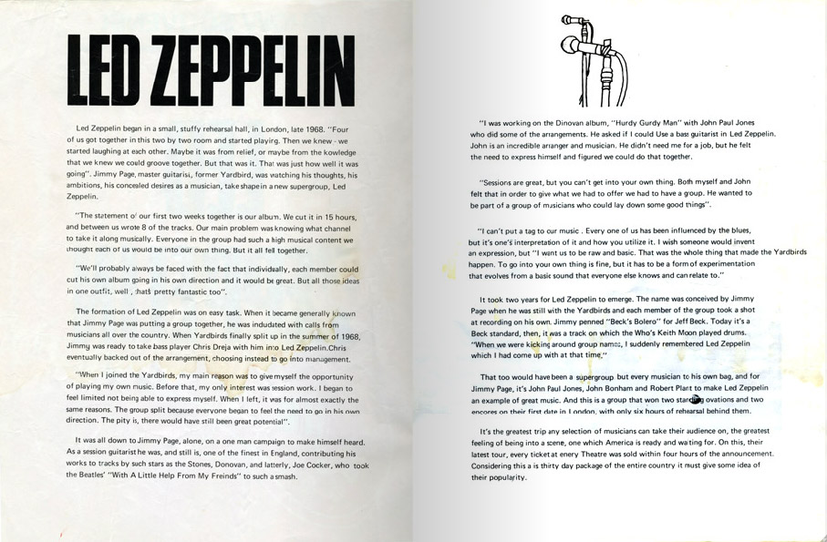 Led Zeppelin Tour Archive 1968-1980: Led Zeppelin - 1973-01-22 - Any ...