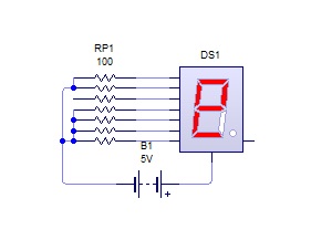 PERCOBAAN 9 MEMBUAT RANGKAIAN 7 SEGMENT (DISPLAY) COMMON ANODA