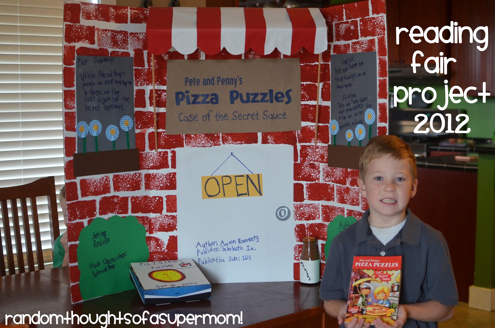 *Random Thoughts of a SUPERMOM!*: Reading Fair Project 2012