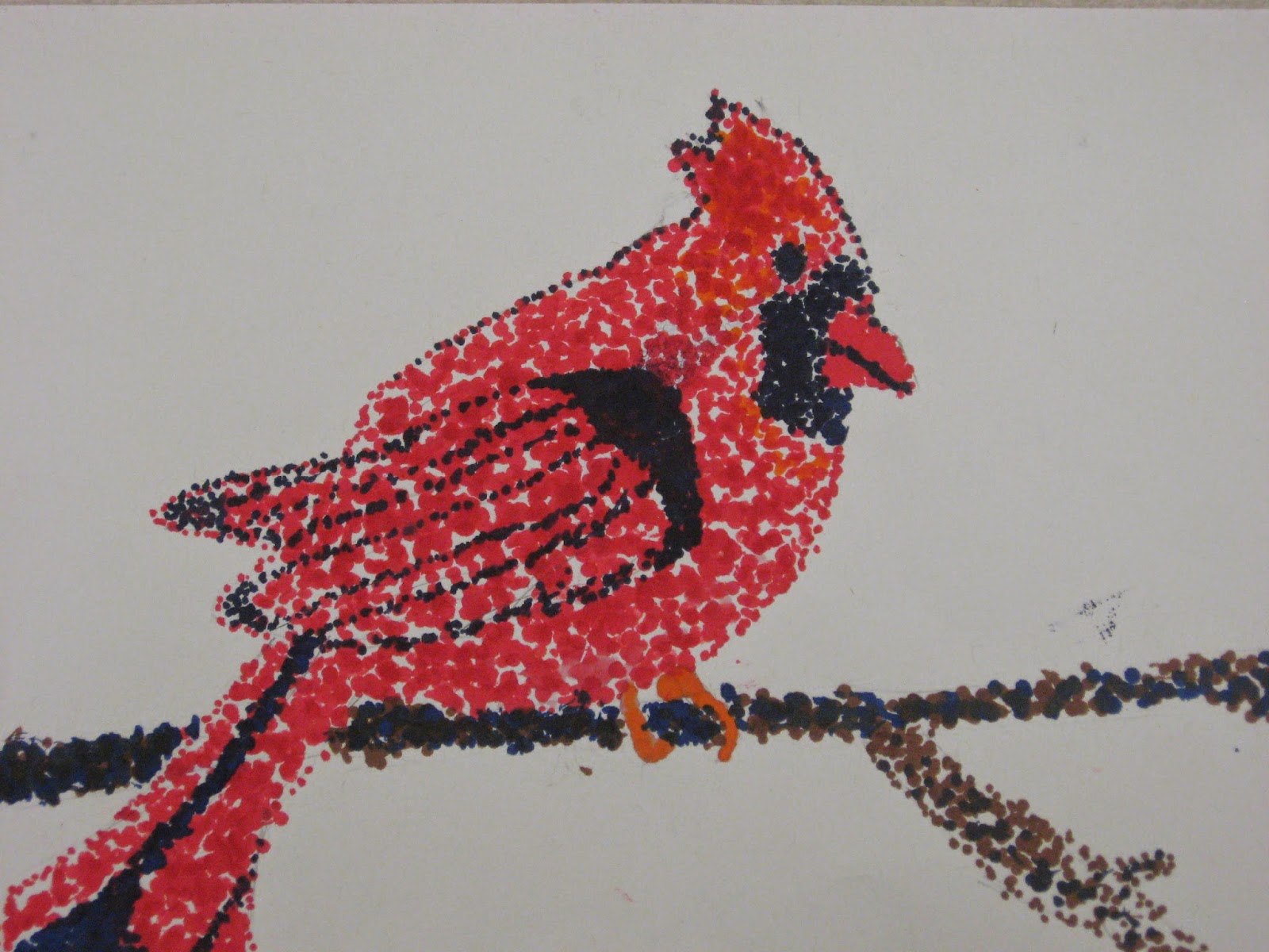 Miss Young's Art Room: Pointillism Birds with 5th Grade Students