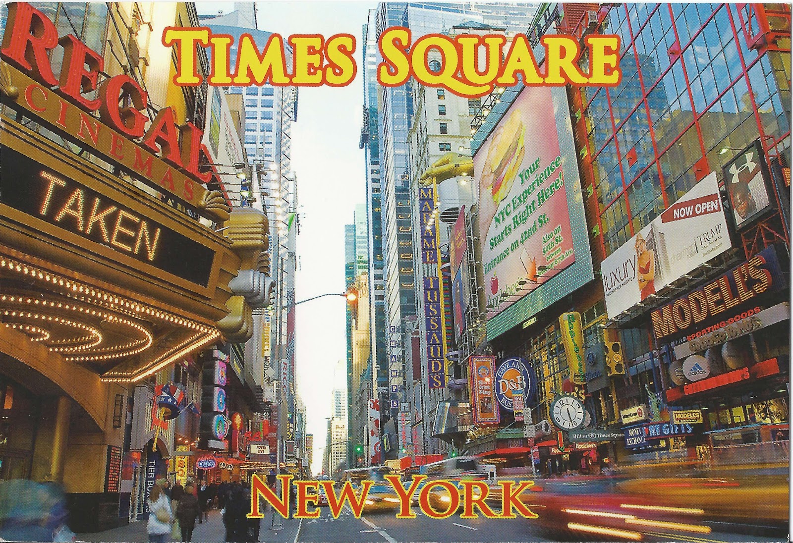 A Journey of Postcards: Times Square New York
