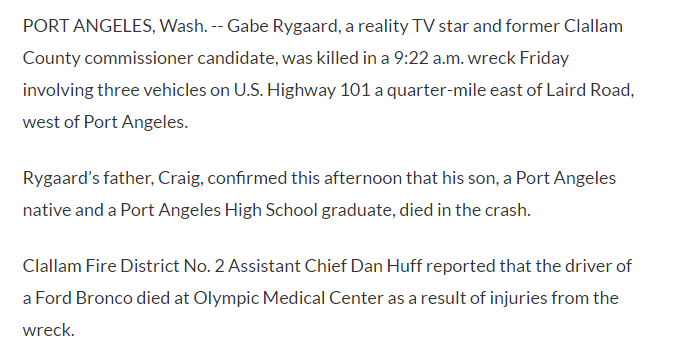 The Mindless Freaks: AX Men Gabe Rygaard killed in Wreck..Denver ...