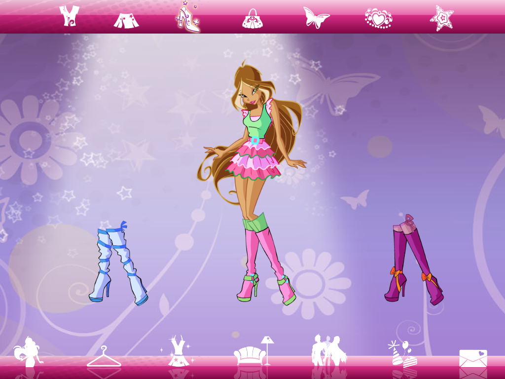 Imágenes de la ropa 5º temporada en el juego Winx Party!! - Winx Club All