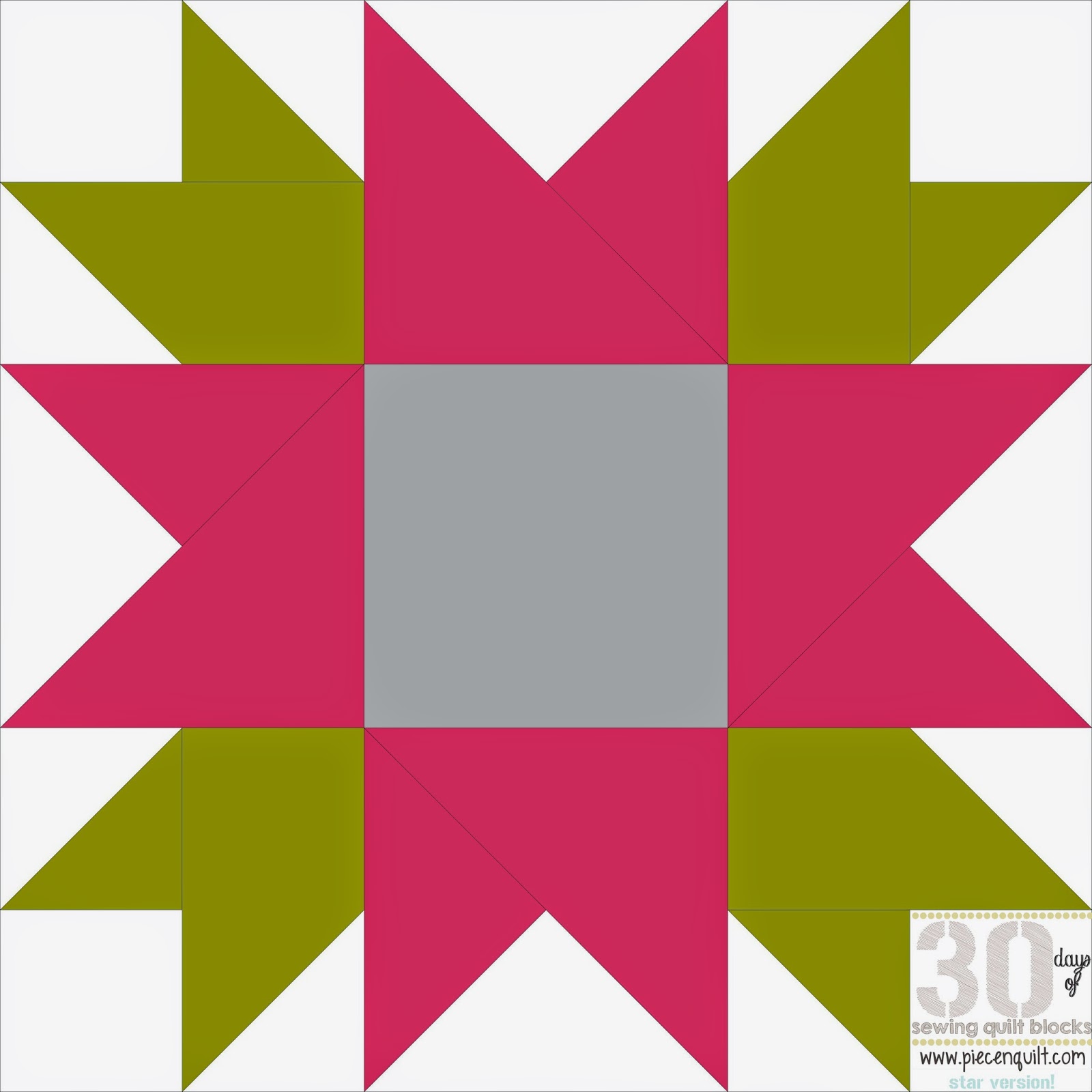 Piece N Quilt: How to: Flower Star Quilt Block - 30 Days of Sewing ...