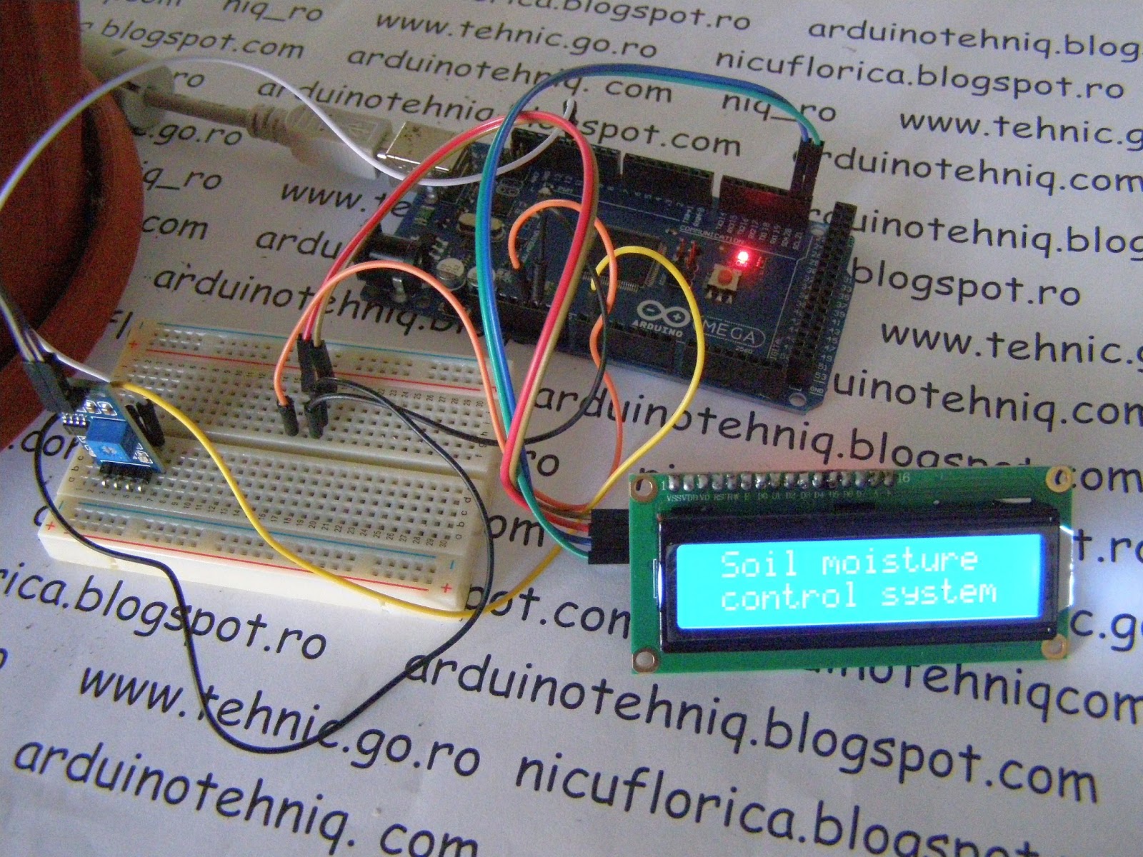 Arduino tehNiq: Soil moisture (humidity) control system