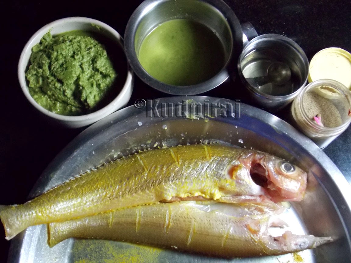 Kudpiraj's Garam Tawa: Kaane Fish Green Masala Fried
