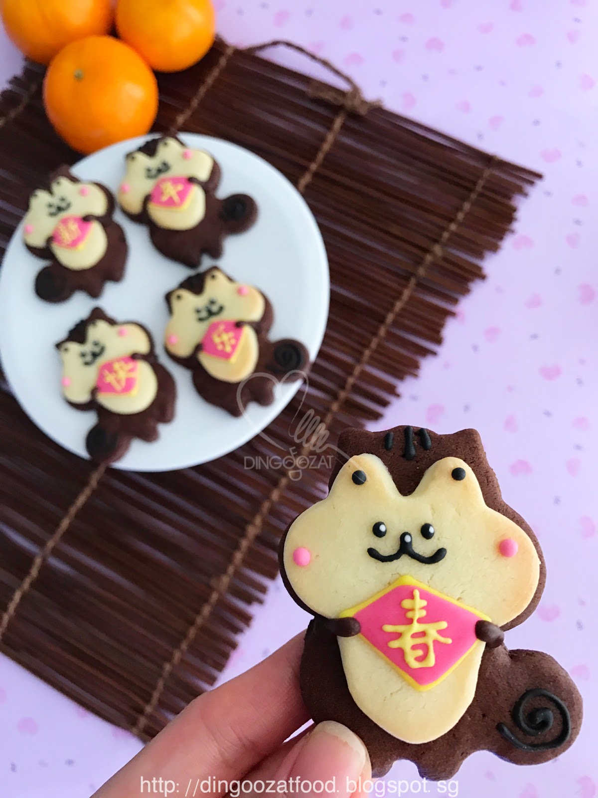 Miki's Food Archives : Decorated Chocolate & Vanilla Butter Cookies ...