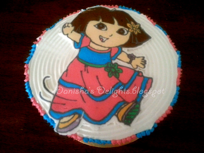 Danisha's Delights: Kek Cartoon Artwork Dora The Explorer