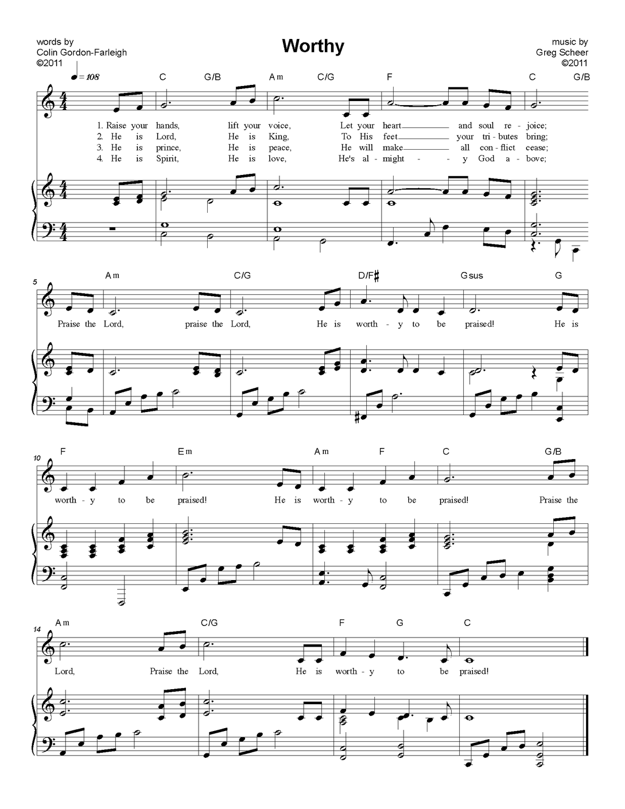 Share My Journey: 'Worthy' : New Hymn for Today