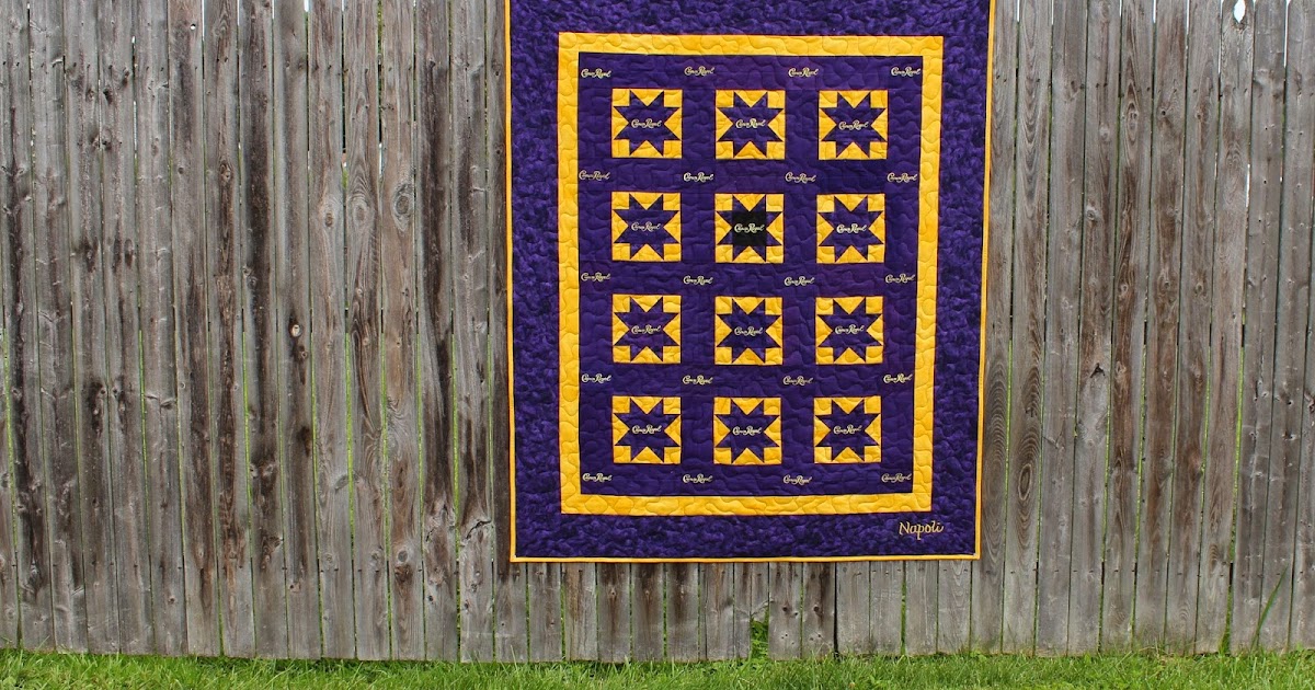 Katie's Quilts and Crafts: What? Another Crown Royal Quilt Finished?