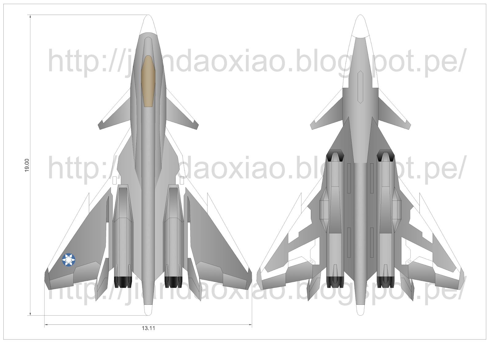 Ace Combat Model - Drawings: XFA-24 Apalis